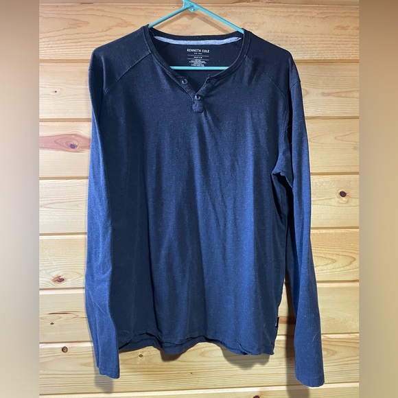 Kenneth Cole New York | Shirts | Mens Henley Long Sleeve | Poshmark